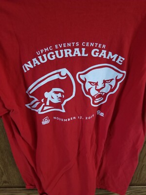 Robert Morris UPMC Center Inaugural Game T Shirt Large Pitt | eBay