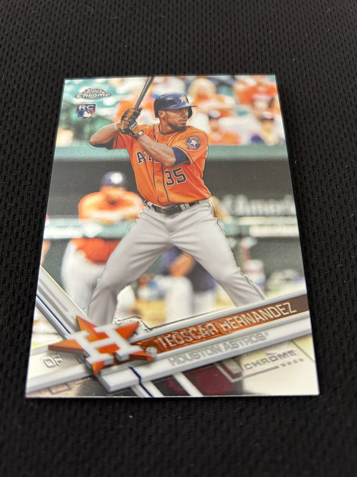 TEOSCAR HERNANDEZ ROOKIE TOPPS CHROME 2017 RC #116 RC BASEBALL CARD ...