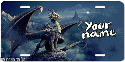 DRAGON ART LICENSE PLATE, PERSONALIZED, Made in USA | eBay