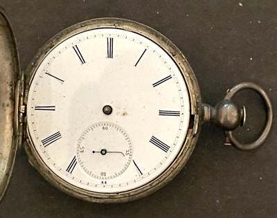 Antique J. Harrison Liverpool Pocket Watch Parts Good Balance Key Wind ...