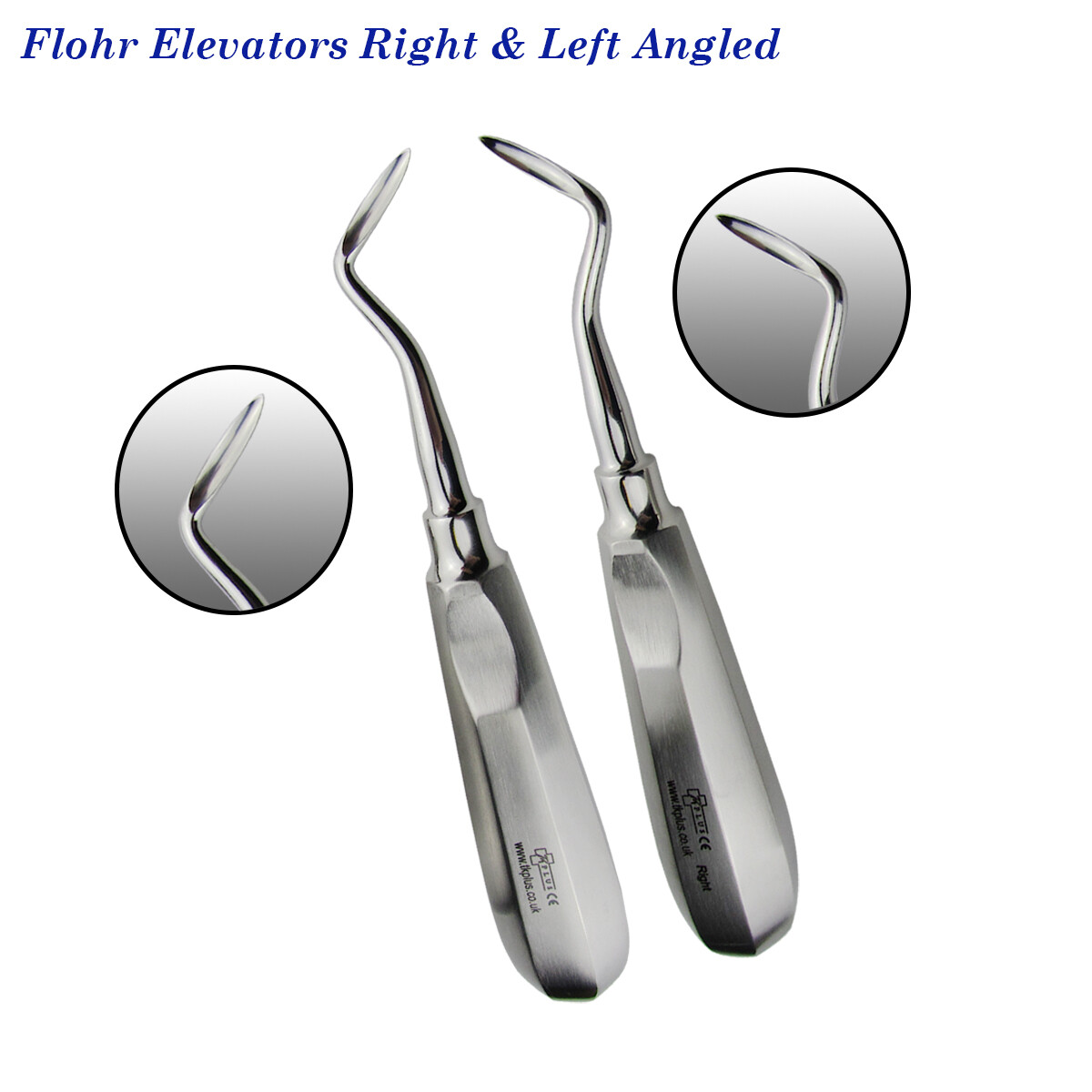 Dental Instruments Tooth Extraction Root Elevators - Right & Left Oral ...