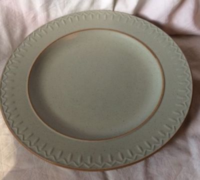 Martha Stewart Green Punctuation Dinner Plate Stoneware Zig Zag Dot ...