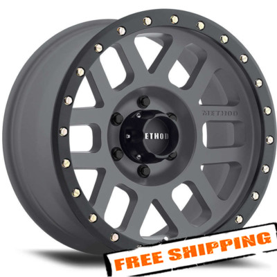 Method Wheels MR30978560800 Set of 4 17x8.5 0.00 MR309 Grid Titanium ...
