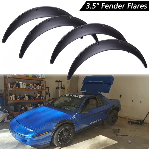 3.5" Fender Flares Extra Wide Wheel Arches Body Kit For Pontiac Fiero ...