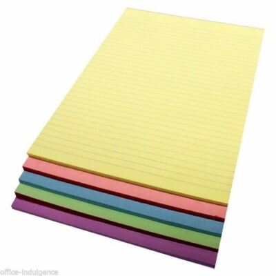 5 x Quill Assorted Writing Pad Ruled 70gsm A4 70 Leaf 01356 | eBay