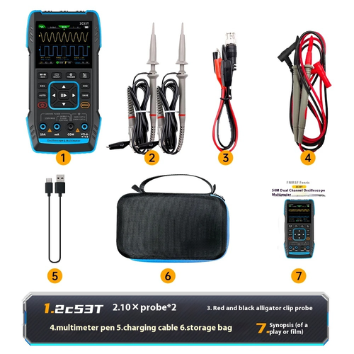 Handheld Digital Oscilloscope Multimeter Three-in-one Two-channel ...