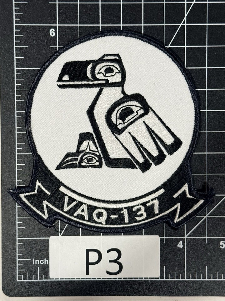 USN US Navy VAQ-137 Rooks Electronic Attack Squadron 4.5”x5” Military ...