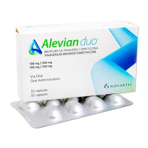ALEVIAN DUO box of 32 tablets gas bloating antispasmodic ibs stomach ...