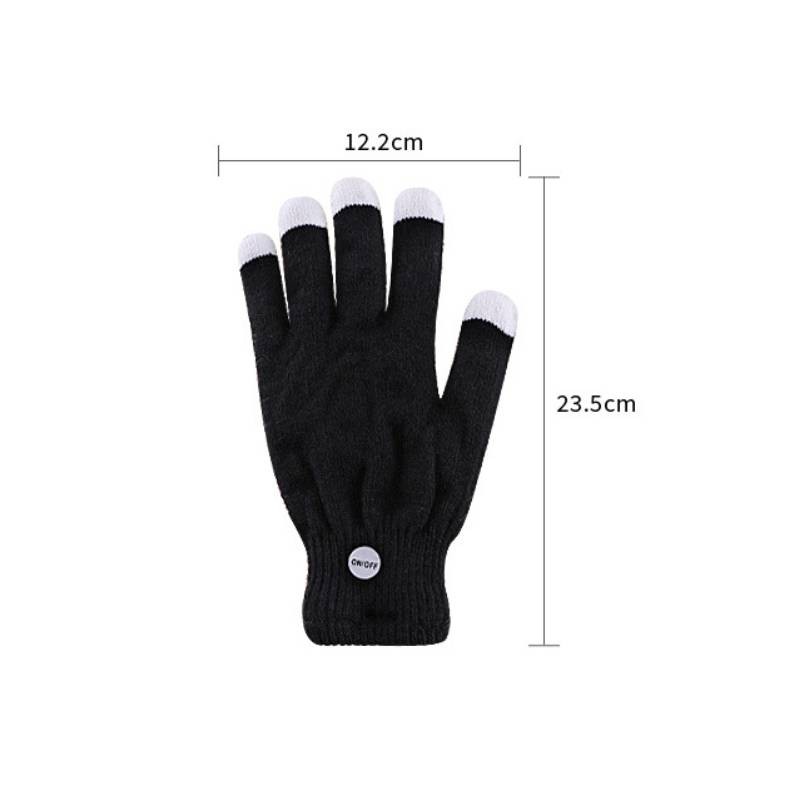7 Colors Light Show LED Gloves Rave Light Finger Lighting Flashing Glow ...