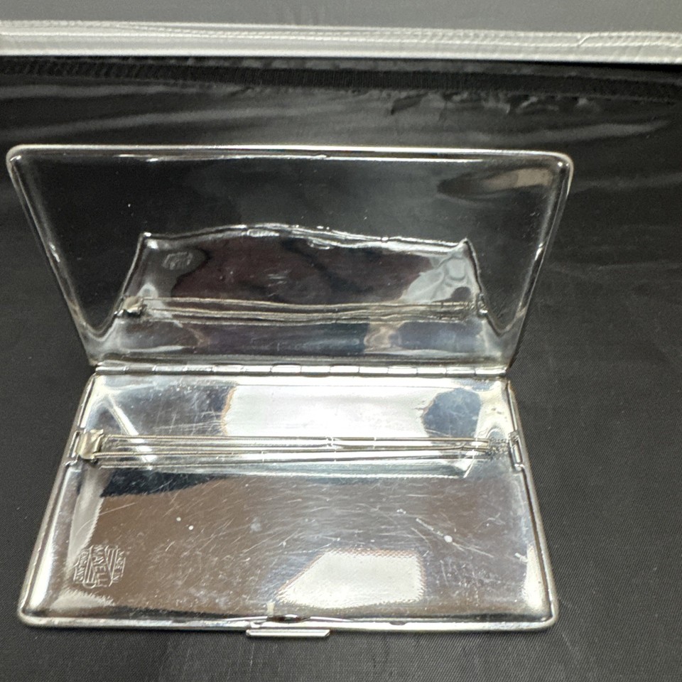 Vintage Mayell Shiny Metal Cigarette Case Made In England Map Of USA | eBay