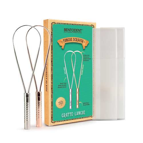 Tongue Scraper for Adults & Kids, Silver & Rose Gold, 100% Stainless Steel Tongu 313047370303| eBay