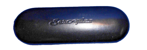 Scruples Scrooples Eyeglass Clam Case w/ Cleaning Cloth Black Case w ...