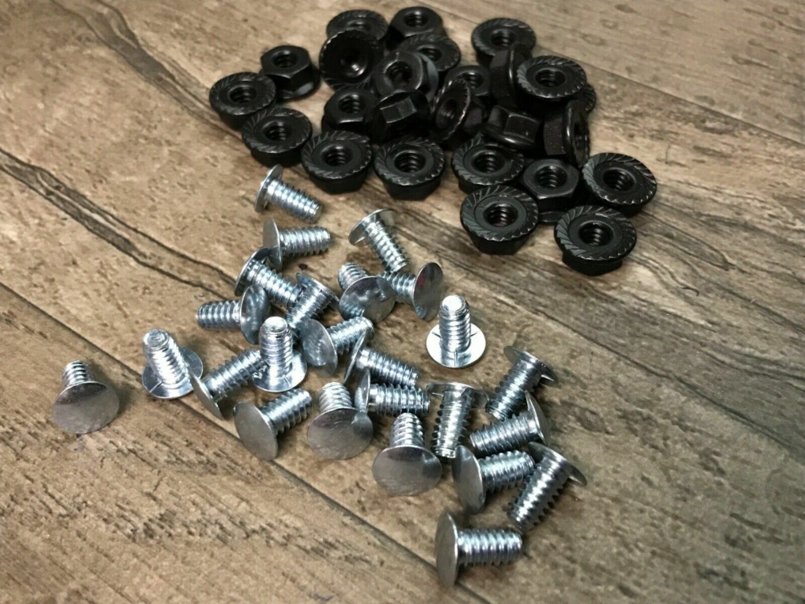 25 pcs Belair Chevelle Impala Nova grille rivets screws nuts 10-24 x 1/ ...
