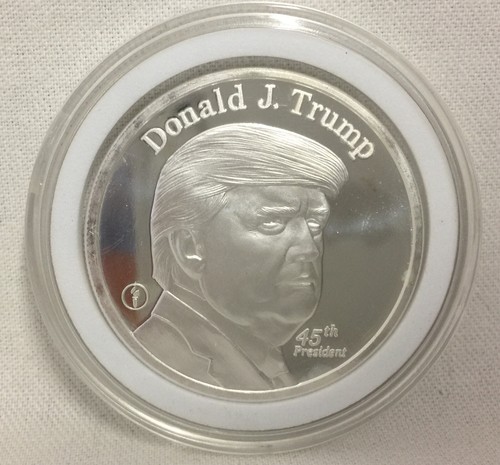 Donald J Trump 45th President 1 oz .999 Pure Silver Coin MAGA | eBay