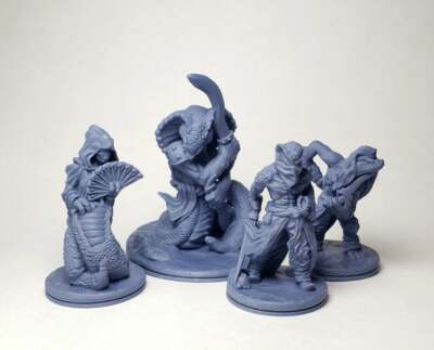 4pc Yuan Ti Set - 32mm Scale DnD Mini Dungeons and Dragon Miniature Sci ...