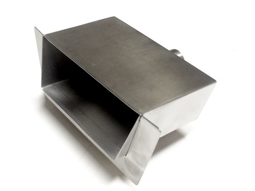 SCUP24SL STAINLESS WATER SCUPPER/ WATERFALL SPILLWAY W/ 1″ LIP; Fire ...
