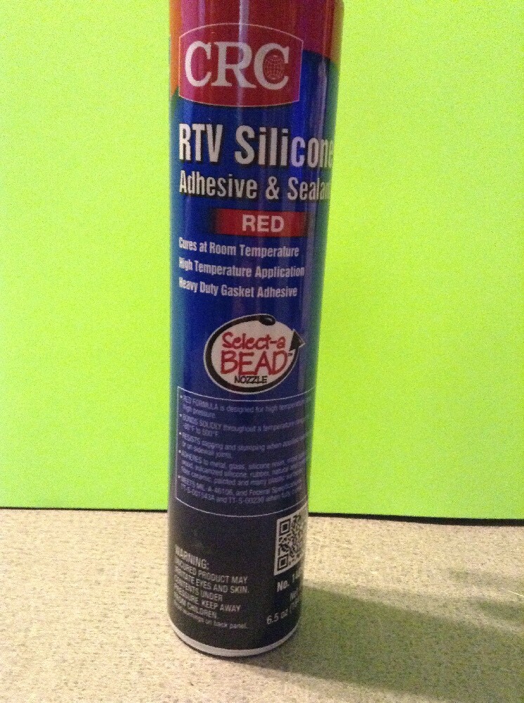CRC 14059 RTV Silicone Sealant 6.5 oz.Red, CRC RTV SILICONE ADHESIVE ...