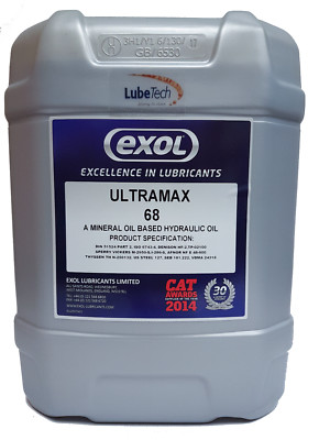 EXOL PREMIUM QUALITY HYDRAULIC OIL ISO 68 20 LITRE DIN 51524 PART 2 ...