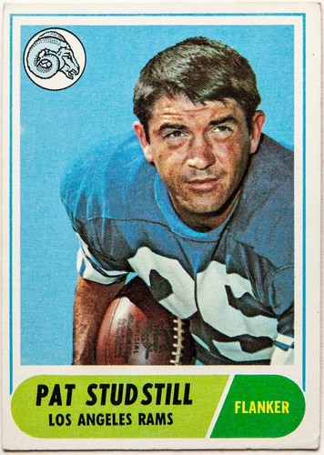1968 Topps NFL Football #156 Pat Studstill Los Angeles Rams Flanker | eBay