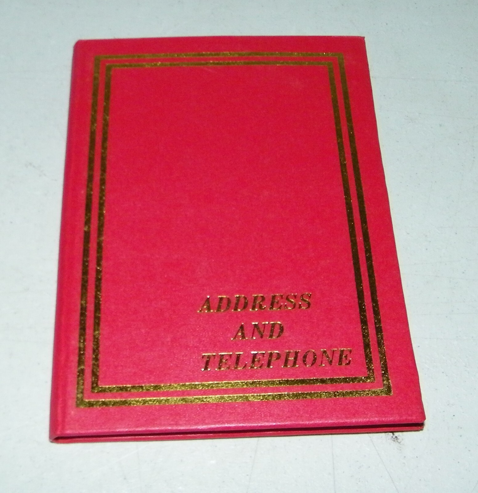 Vintage Personal Address & Telephone Book Medium 6" x 4.25" Red Index A ...