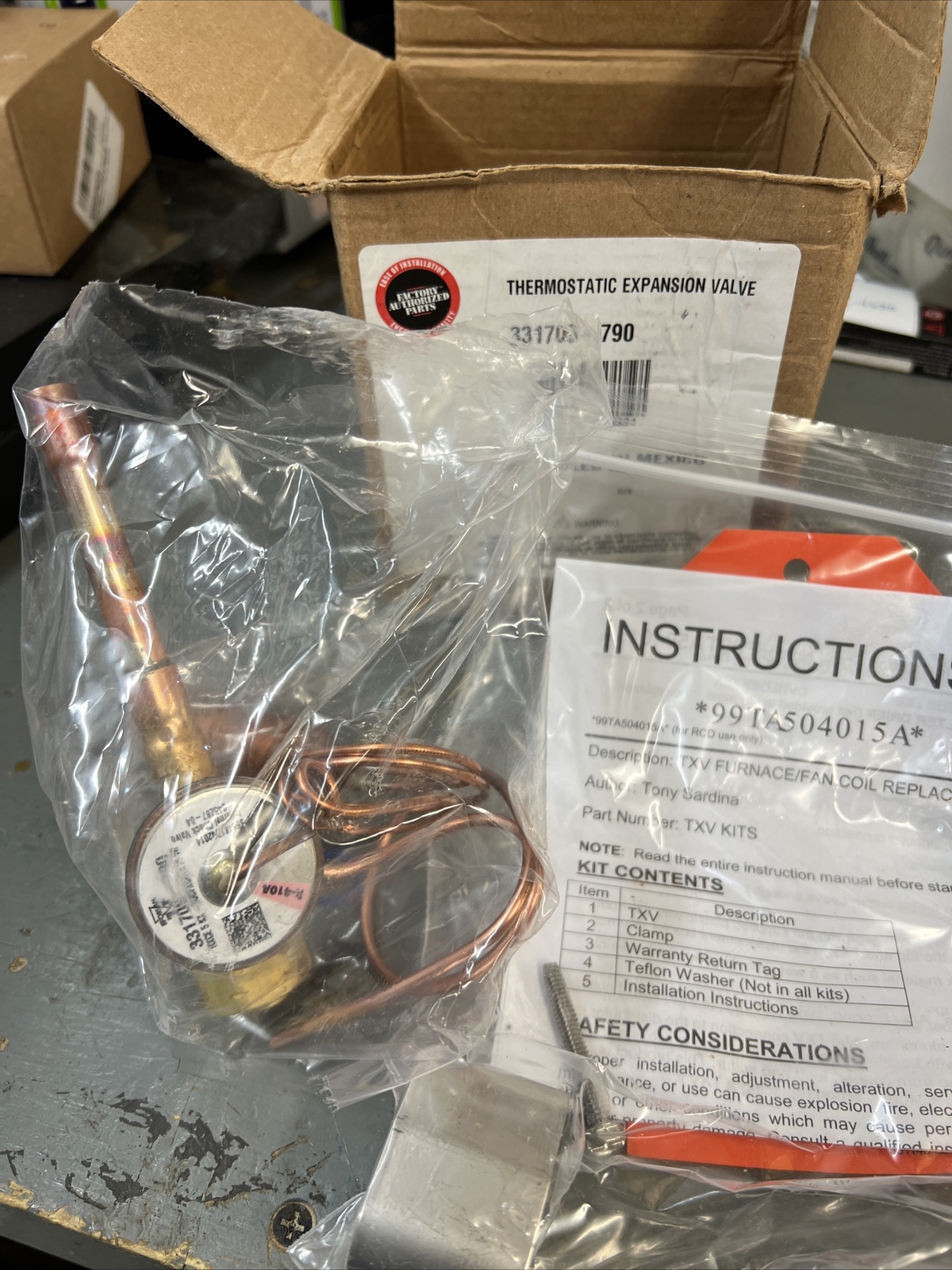 OEM Replacement Thermostatic Expansion valve TXV Kit 331709-790 for ...