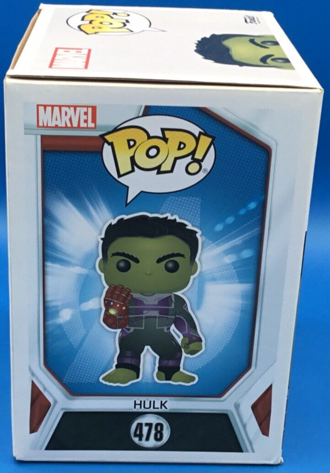 FUNKO POP #478 Marvel Avengers Endgame HULK 6” Vinyl Figure NEW Fast ...