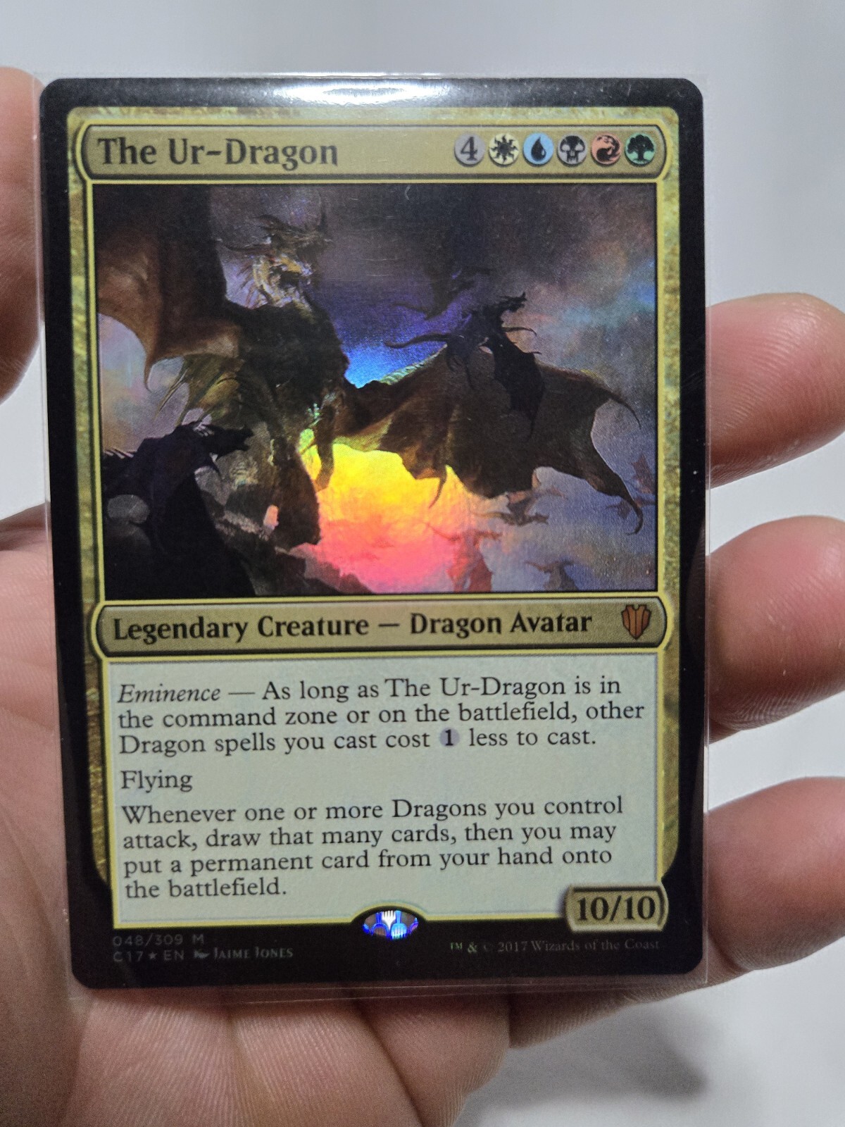 Magic the Gathering TCG The Ur-Dragon Commander 2017 Set Mythic Foil ...
