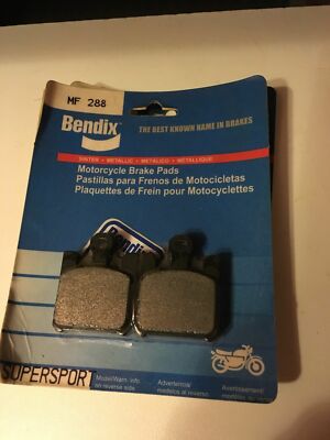 BENDIX BRAKE PADS REAR SUZUKI GSXR 1000 M 1600 KAWASAKI ZXR 600 1000 ...