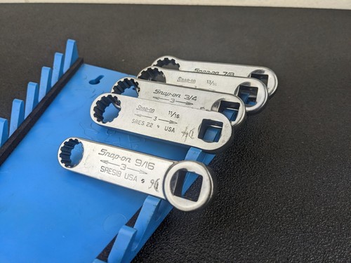 #bk472 Snap On Tools 1/2" Drive Spline Torque Adapter Wrench Set 9/16 ...