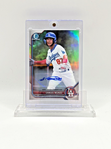 Samuel Munoz 2022 Bowman Chrome RARE #/99 IMAGE VARIATION AUTO Rookie ...