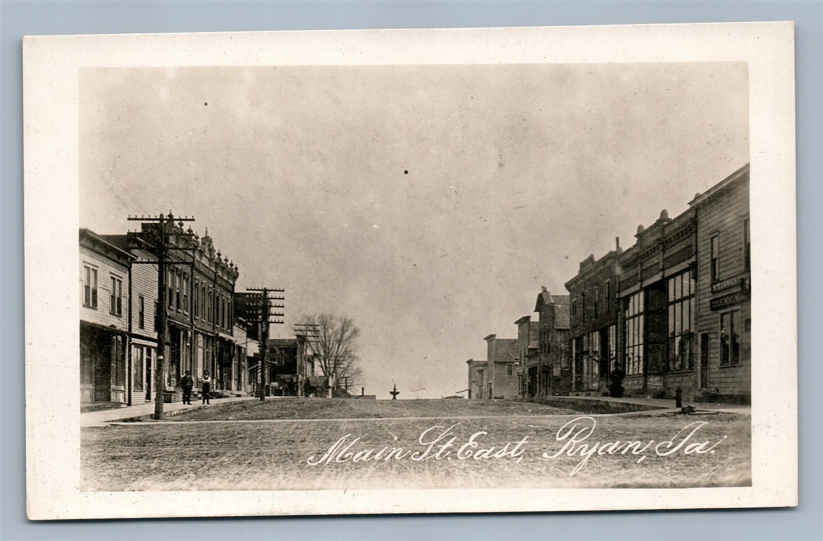 RYAN IA MAIN STREET ANTIQUE REAL PHOTO POSTCARD RPPC | eBay