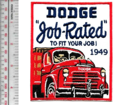 Vintage Retro Trucking Dodge Chryler Truck Job Fit Concept 1948 Patch | eBay