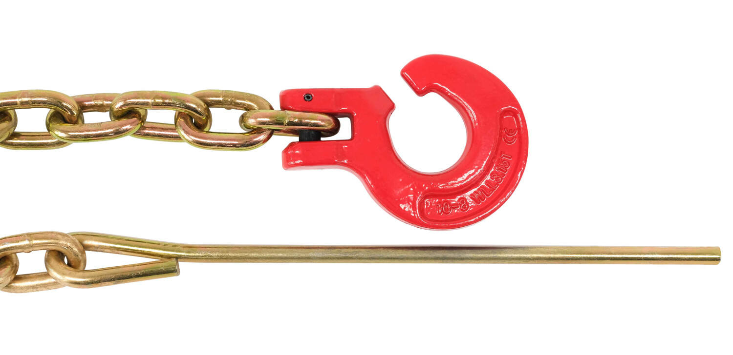 Logging Chain w/ Choker Hook 3/8" x 10' w/ 14" Steel Probe 709081669549 ...