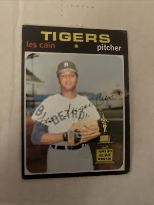 1971 Les Cain Detroit Tigers Topps Baseball Card #101 | eBay