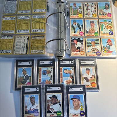 1968 Topps Baseball Complete Set 598/598, GD/VG, VG/EX 7 SGC Graded | eBay