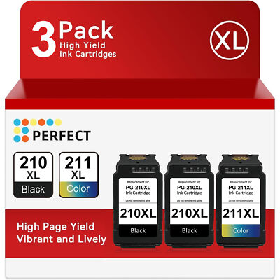PG-210XL CL-211XL Ink Cartridge for Canon 210 211 PIXMA MX340 MX350 ...