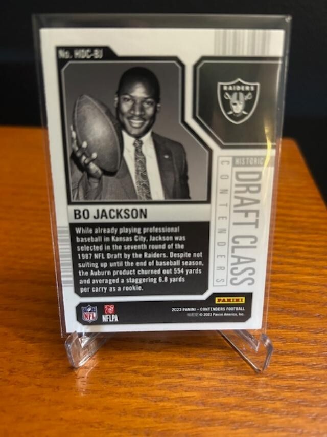 2023 Bo Jackson Draft Class Contenders Red Foil #HDC-BJ Oakland Raiders ...