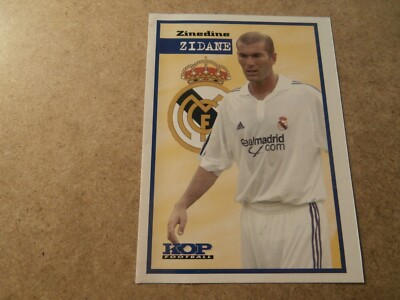 ZINEDINE ZIDANE (REAL MADRID), RARE FOOTBALL ROOKIE CARD KOP FOOTBALL ...
