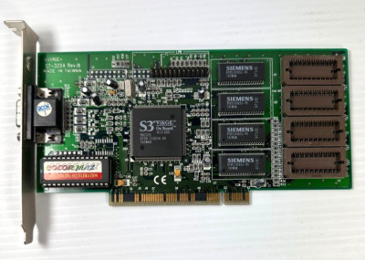 1996 ColorMax S3 ViRGE 86c325 2MB EDO PCI Video Graphics Card DOS ...