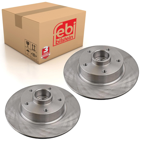 Pair of Rear Brake Disc Inc Wheel Bearing Abs Sensor Ring Axle Nut ...