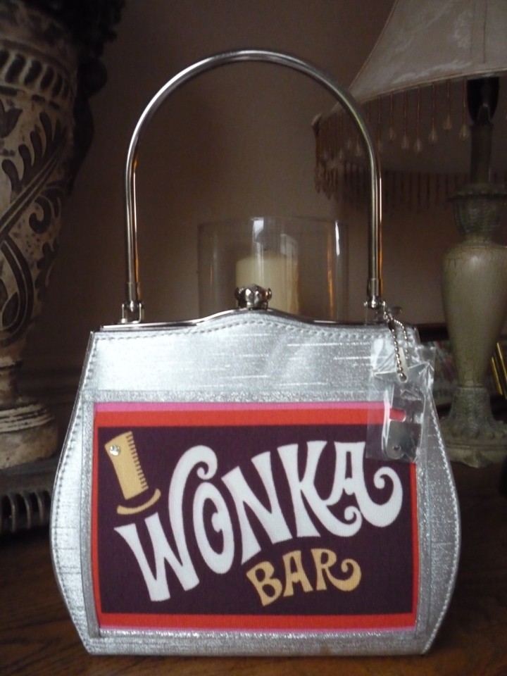 Helen Rochfort Wonka Bar Silver Handbag – Novelty Clutch / Collectible ...