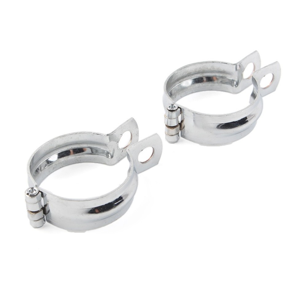 Chrome Motorcycle Front Fork Clamp Turn Signal Light Mount Bracket ...