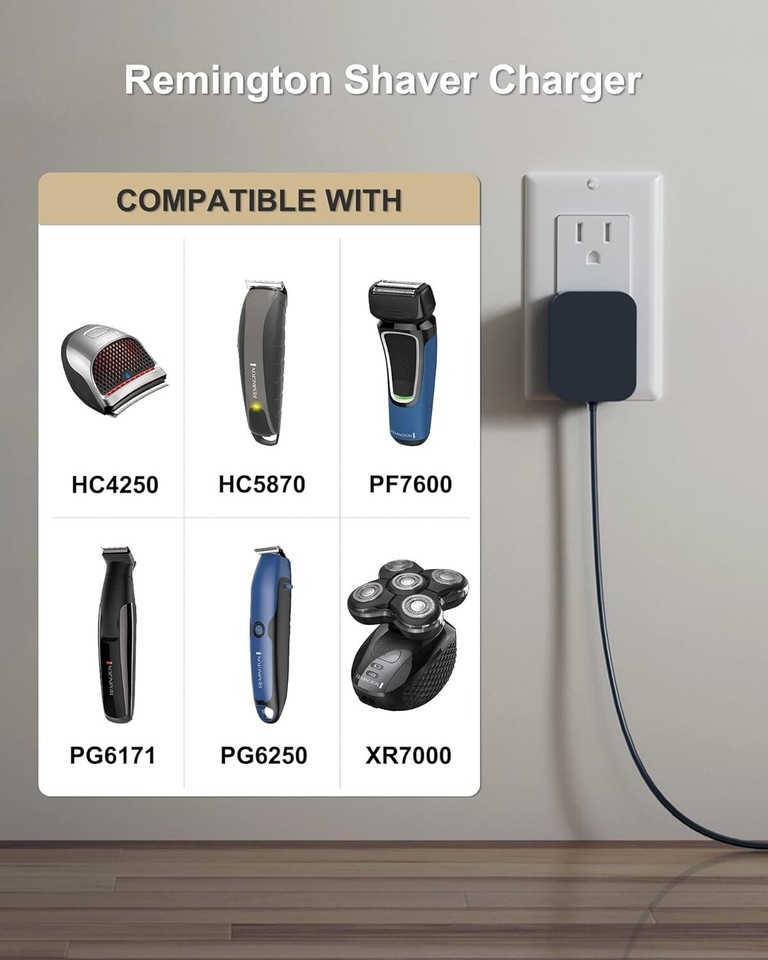5V Adapter Charger For Remington Shaver PR1360 PF7500 PF7600 Power ...
