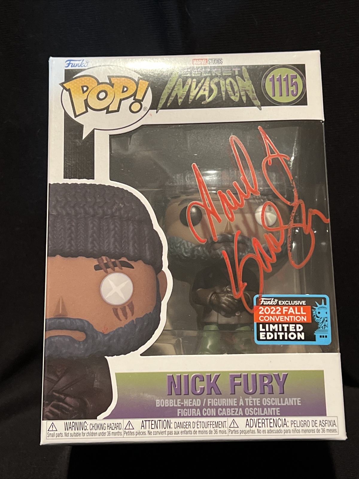 Samuel L. Jackson Signed Autograph Marvel Funko Pop Global Authentics ...