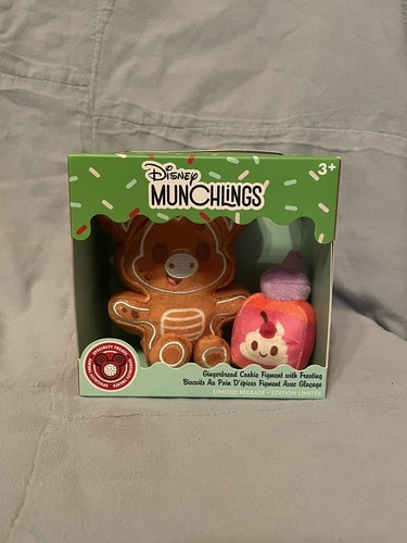 NEW Walt Disney Parks Munchlings Plush Figment Gingerbread Cookie w ...