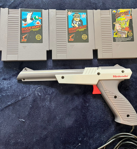 Vintage Original Grey Zapper Gun, Gotcha, Hogans Alley, Duck Hunt, Nes ...