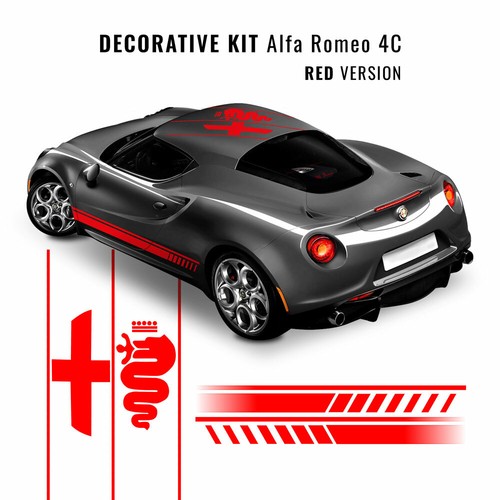 Decor Set Alpha Romeo Racing Red for 4C | eBay Australia