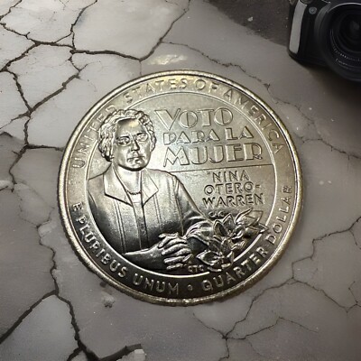 2022 NINA OTERO-WARREN - VOTO PARA LA MUJER - US QUARTER - D- MINT ...