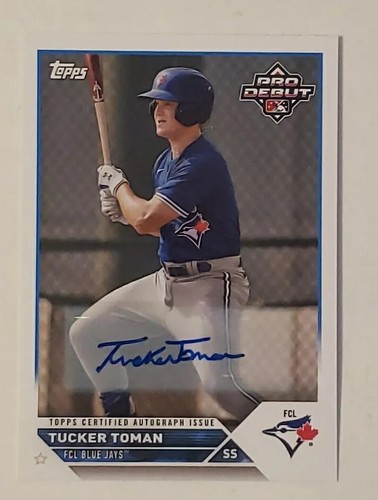 2023 Topps Pro Debut Tucker Toman Auto #PD-8 | eBay