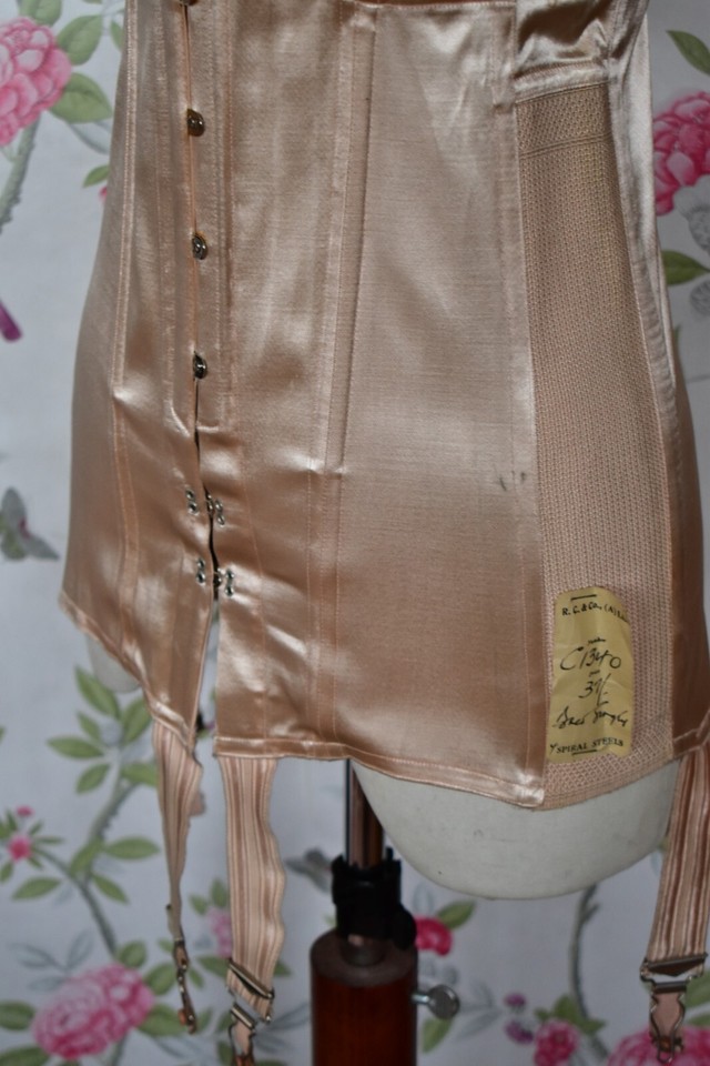 Corselet Full body girdle thirties new satin dress suspenders burlesque ...